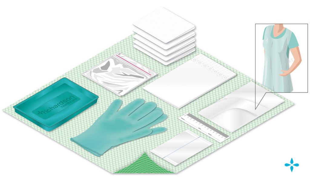 UCS Debridement Cloths (10) DT500 95150F - Normedica